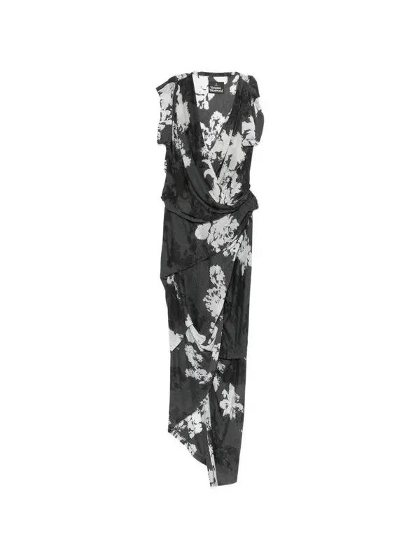 VIVIENNE WESTWOOD Floral-print Dress - Black