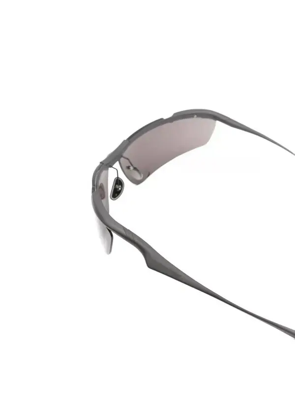 Balenciaga Half Rim Sunglasses - Black