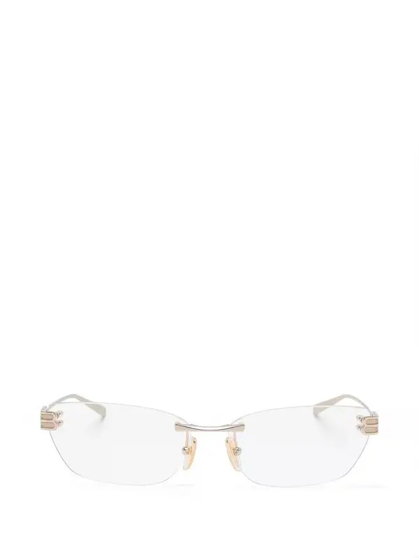 Balenciaga Geometric Glasses - Gold