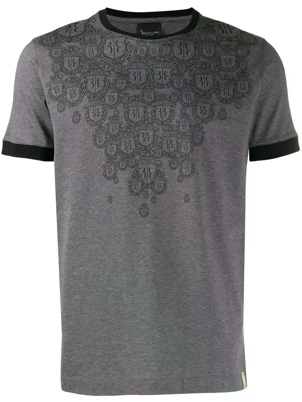 BILLIONAIRE Crest Print T-shirt