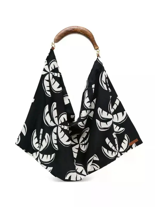 Farm Rio Scarf Tote Bag - Black