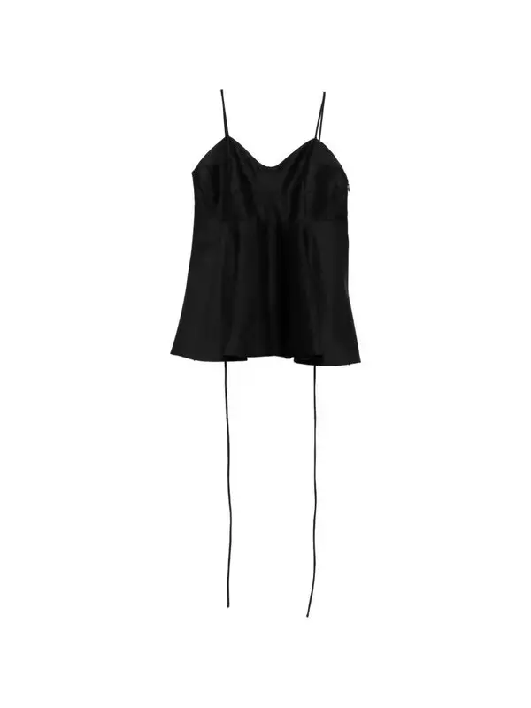 RÓHE Bustier Peplum Top - Black