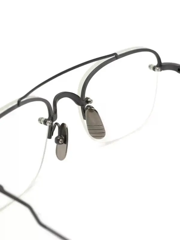 Thom Browne Browline Frame Eyeglasses - Silver