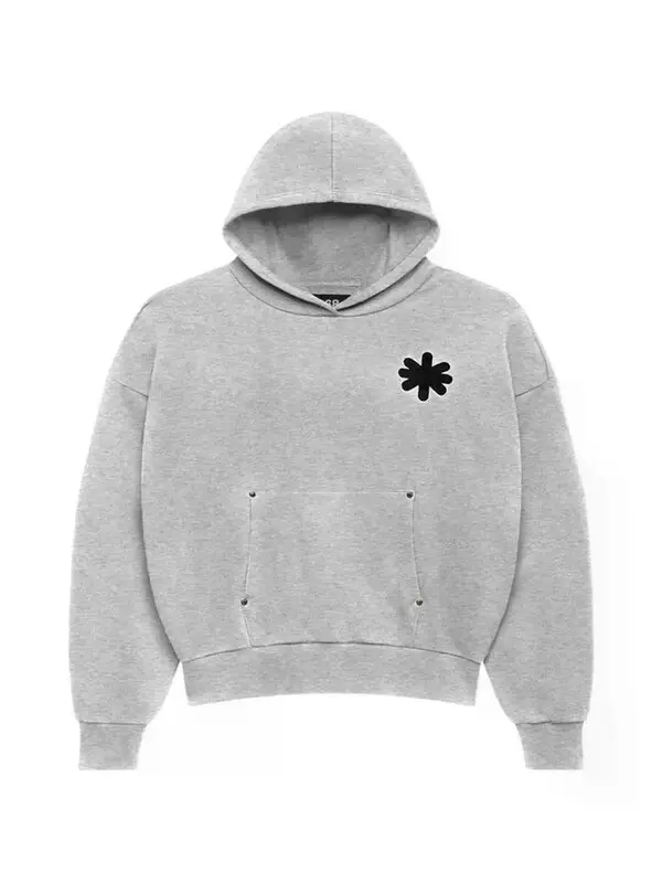 LOSTSHDWS Embroidered-logo Hoodie - Grey