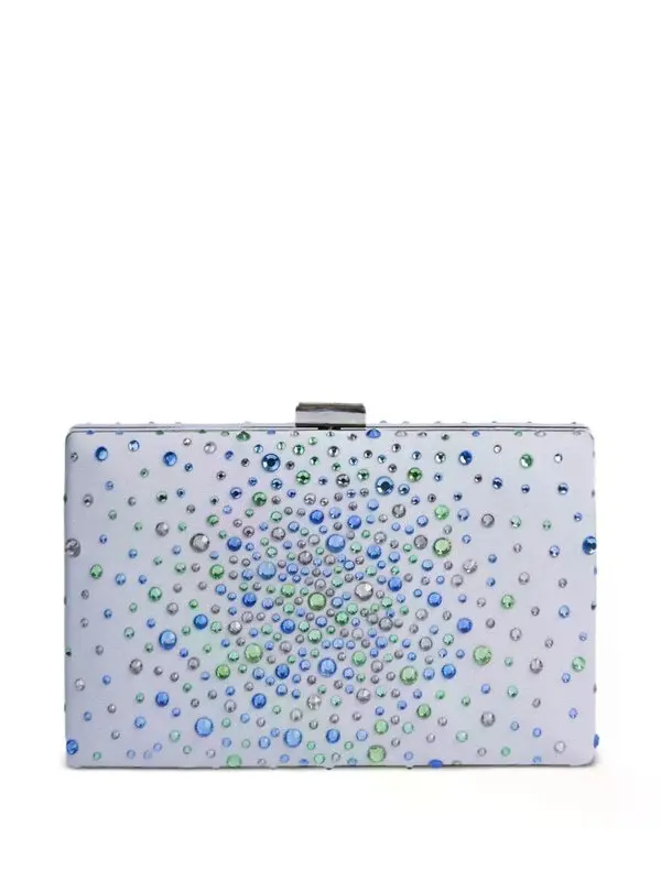 GEMY MAALOUF Rhinestone-embellished Clutch Bag - Grey