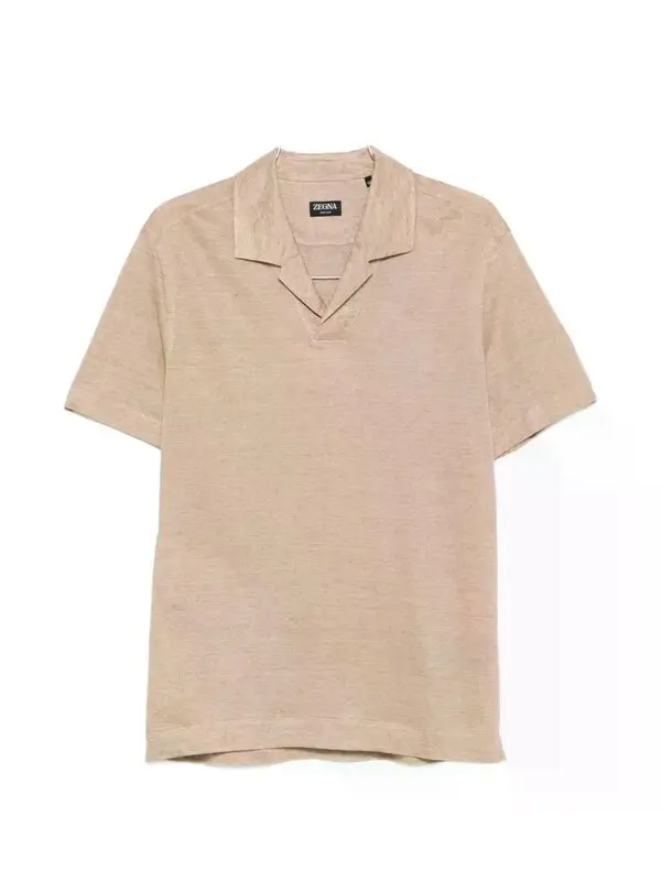 Zegna V-neck T-shirt - Neutrals