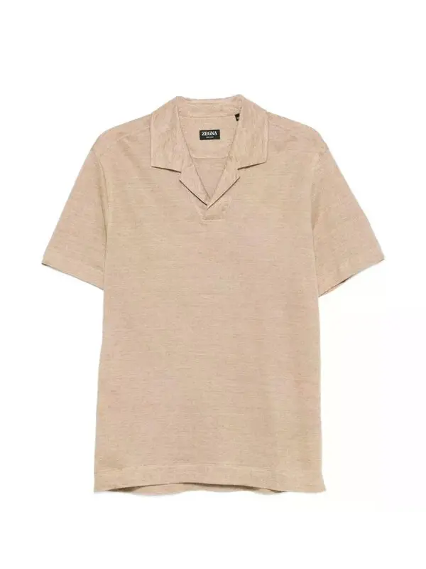 Zegna V-neck T-shirt - Neutrals