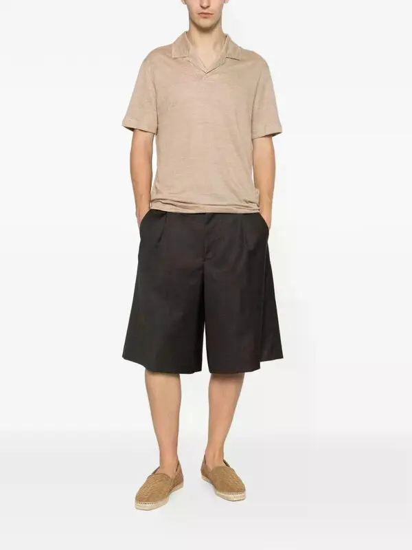 Zegna V-neck T-shirt - Neutrals