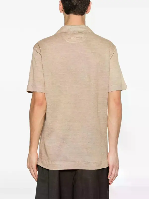 Zegna V-neck T-shirt - Neutrals