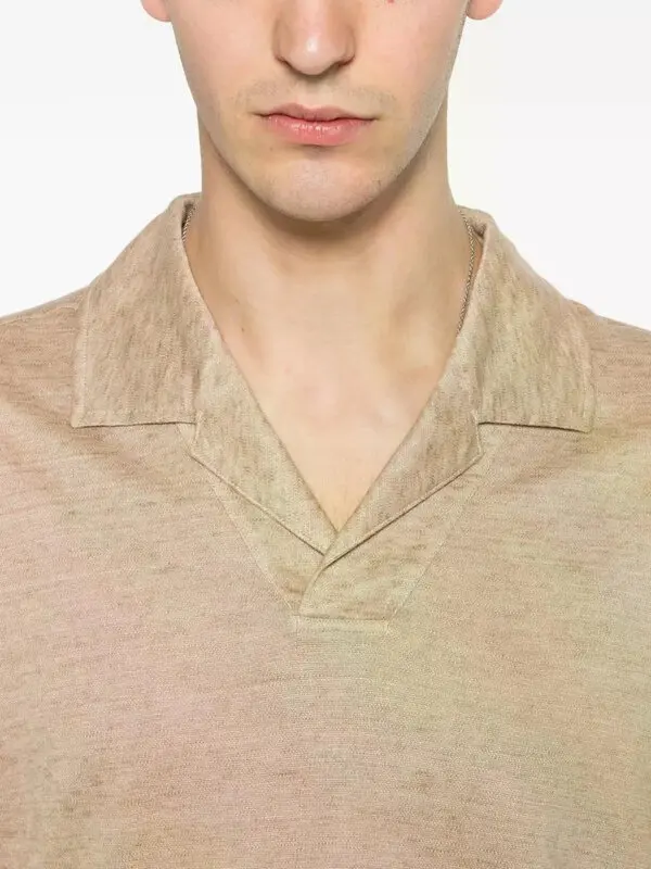 Zegna V-neck T-shirt - Neutrals
