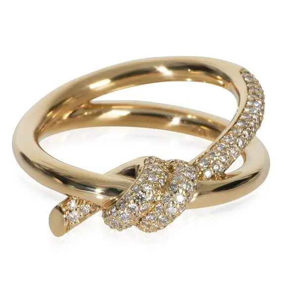 Tiffany & Co. Yellow Gold Diamond Knot Ring - Yellow_gold