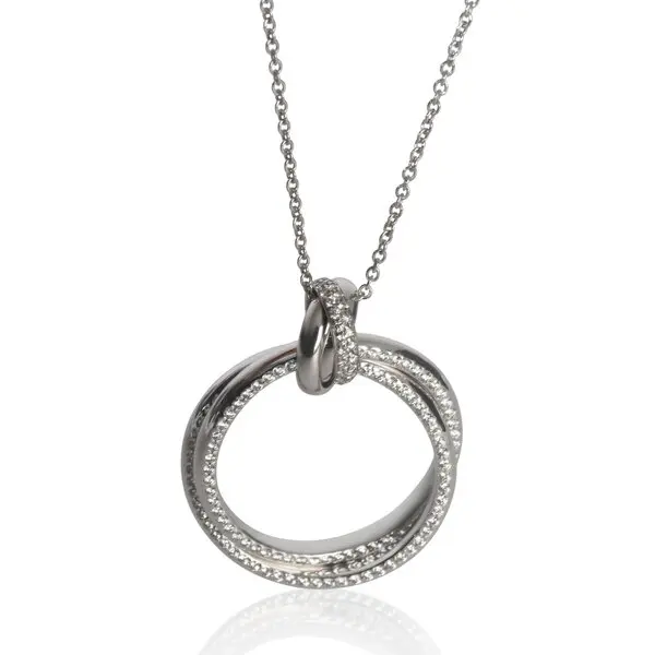 Tiffany & Co. White Gold Diamond Melody Pendant - White_gold