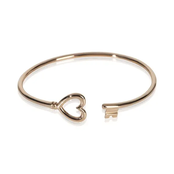 Tiffany & Co. Rose Gold Heart Key Wire Bracelet - Rose_gold