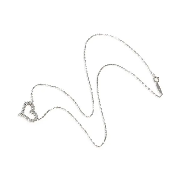 Tiffany & Co. Diamond Heart Pendant Necklace