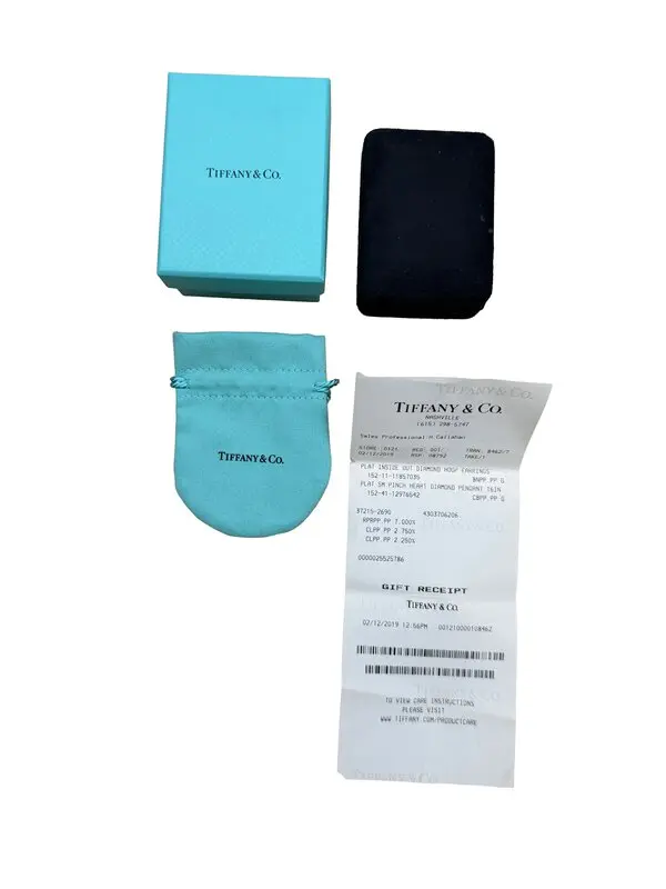 Tiffany & Co. Diamond Heart Pendant Necklace