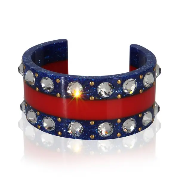 Gucci Crystal Cuff Bracelet - Resin