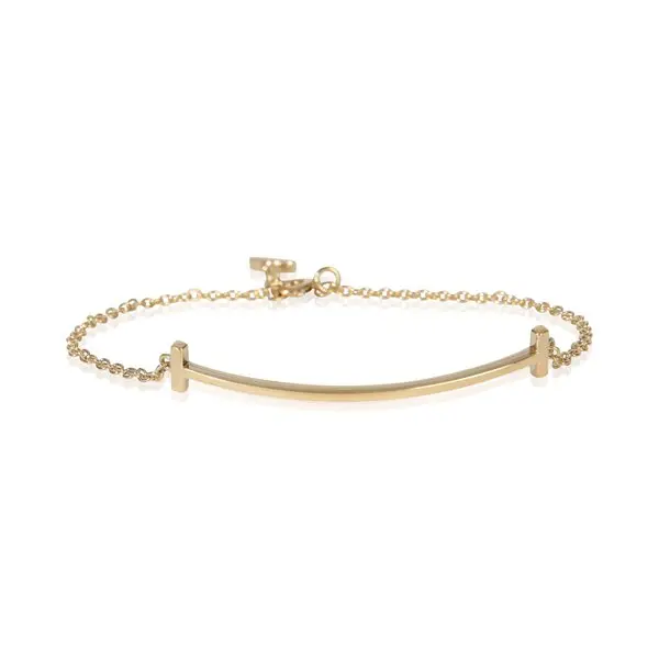 Tiffany & Co. Yellow Gold T Smile Bracelet - Yellow_gold