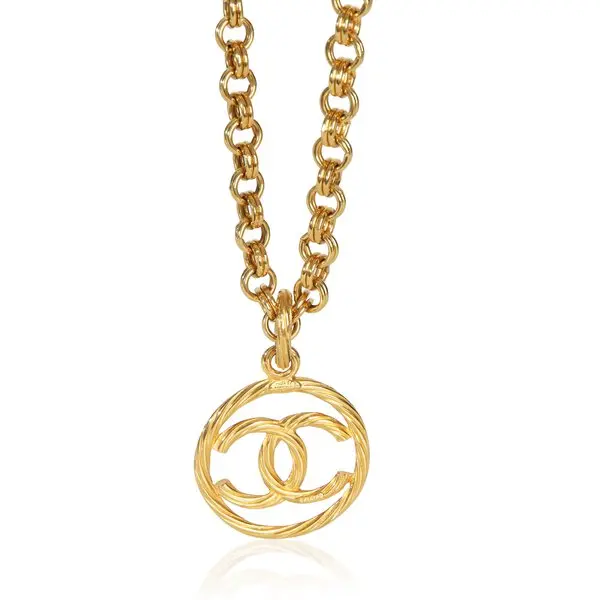 Chanel 1993 Cc Gold-plated Necklace - Gold_plated