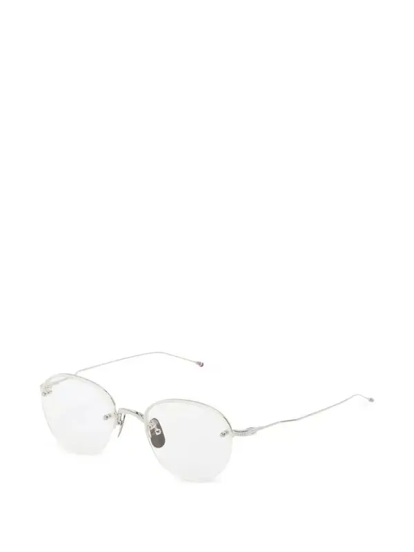 Thom Browne Round-frame Glasses - Silver