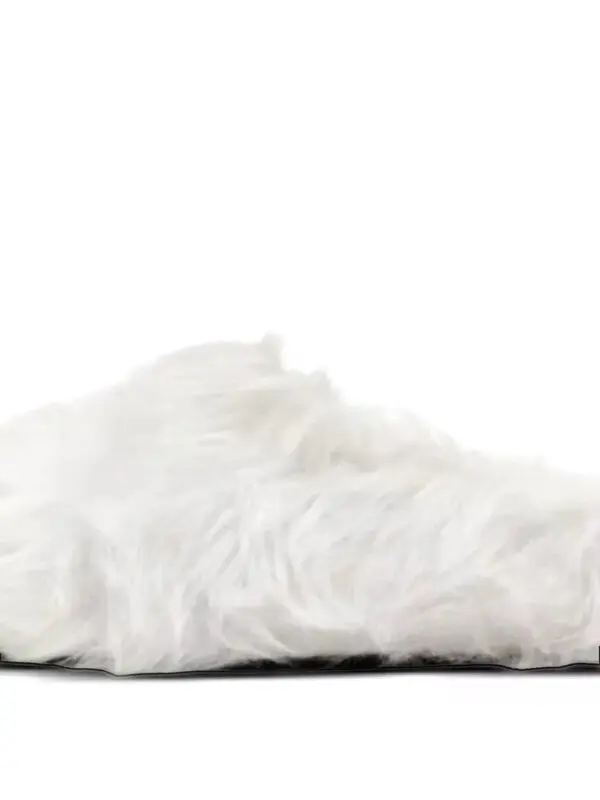 BRAVEST STUDIOS Bear-claw Mules - White