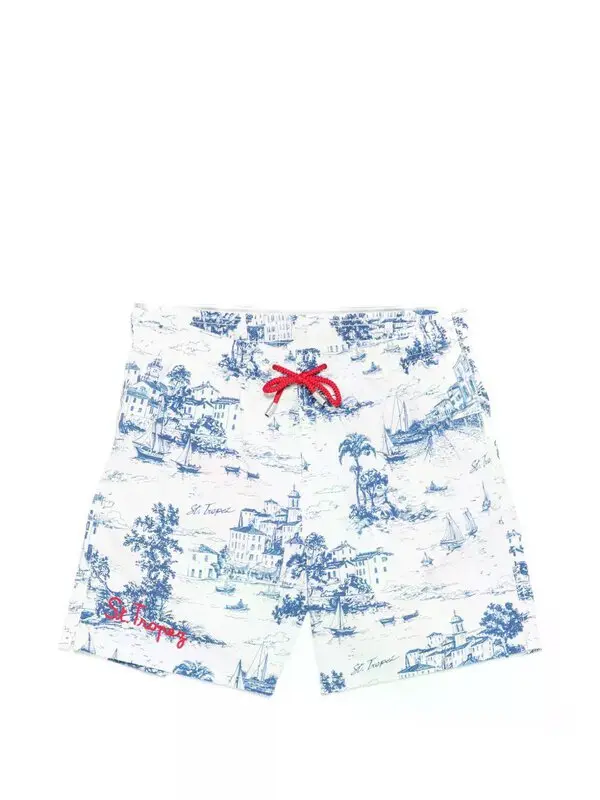 MC2 SAINT BARTH Gustavia Swim Shorts - White