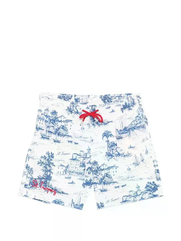 MC2 SAINT BARTH Gustavia Swim Shorts - White