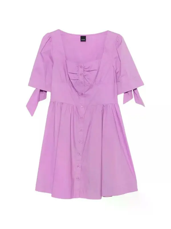 Pinko Tie-sleeve Button Dress - Purple