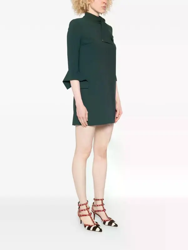 Elisabetta Franchi Bow-detail High-neck Mini Dress