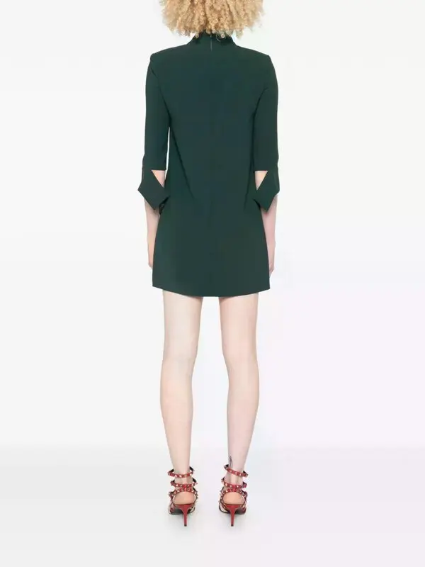 Elisabetta Franchi Bow-detail High-neck Mini Dress