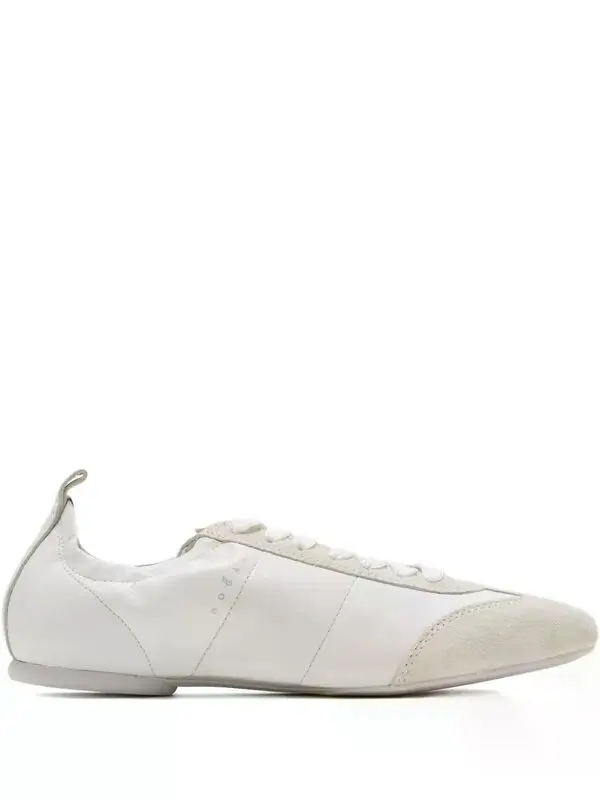Hogan Leather Panelled Trainers - White