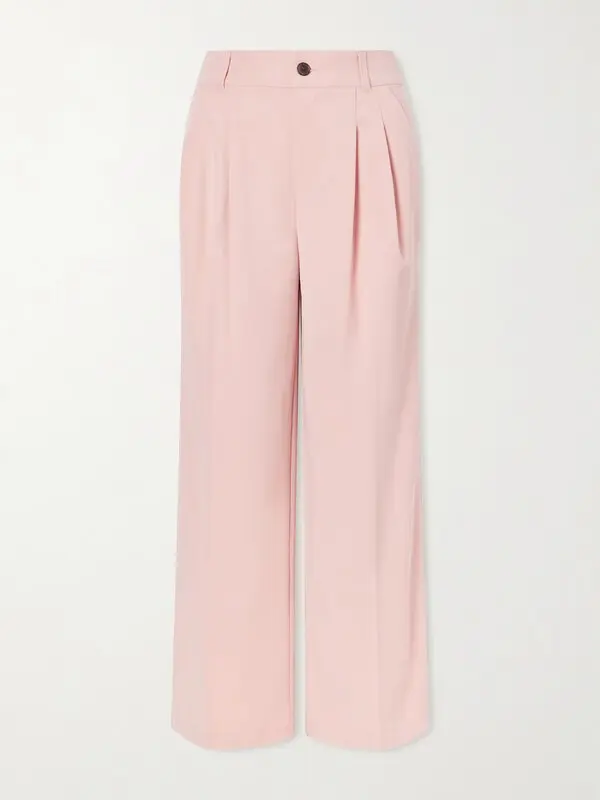 Varley Jayla Twill Wide-leg Pants - Pink