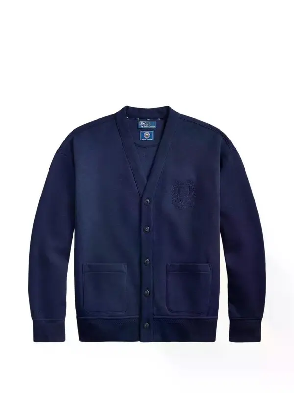 Polo Ralph Lauren Crest Patch Pocket Cardigan - Blue
