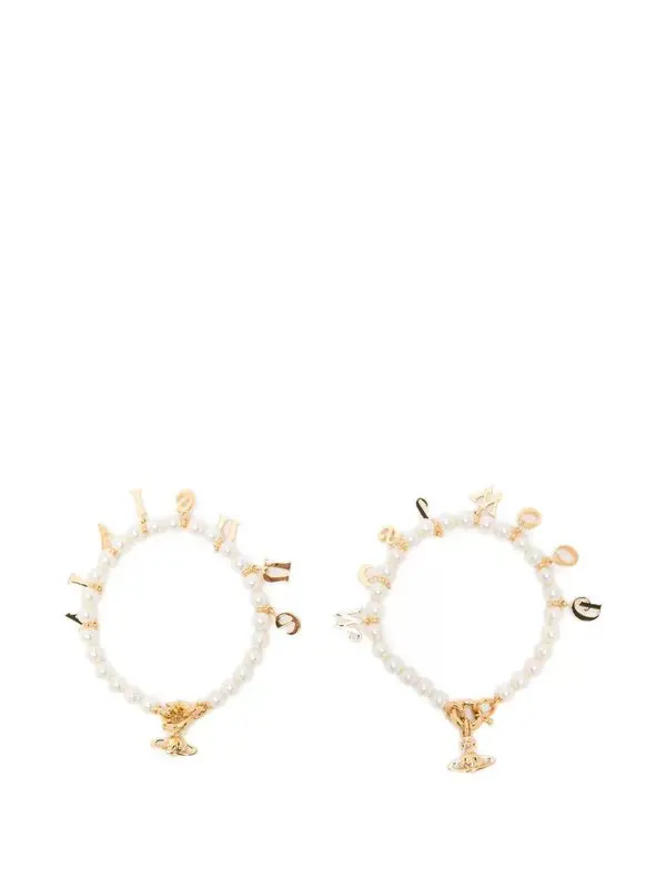 VIVIENNE WESTWOOD Leanne Twin Pearl Bracelets - Gold