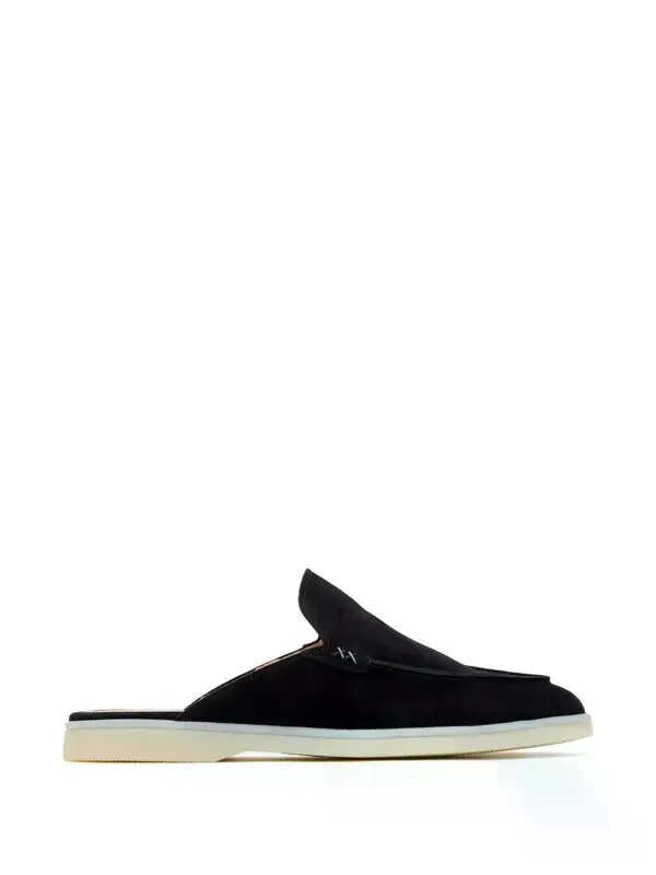 FORSA Suede Mules - Black