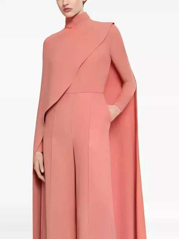 Elie Saab Asymmetrical Cape Jumpsuit