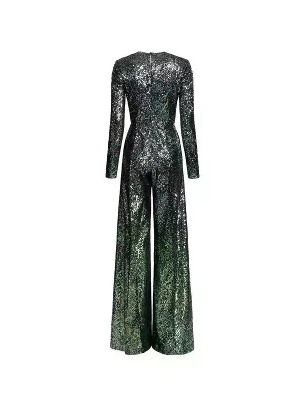 Elie Saab V-neck Jumpsuit - Green