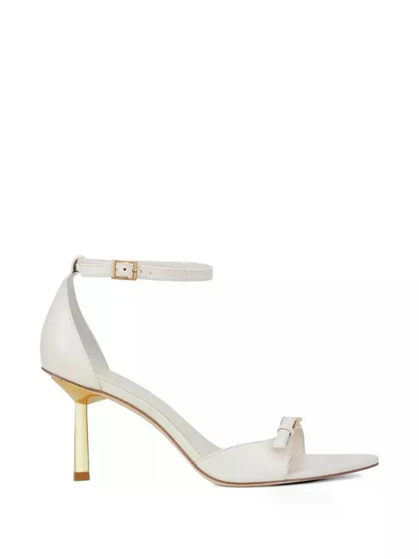 POTAMY Buckle-strap Leather Sandals - White