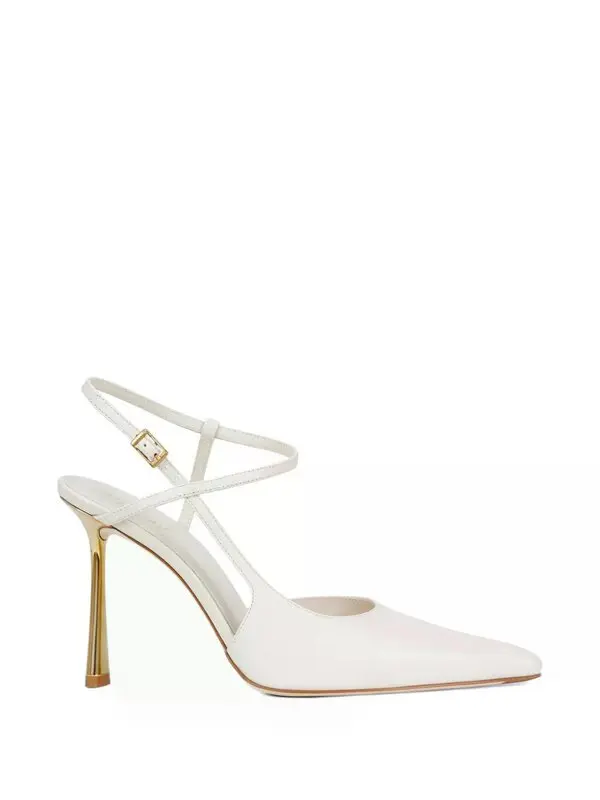POTAMY Slingback Pumps - White