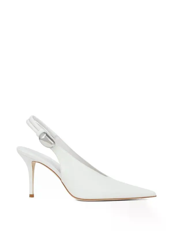 POTAMY Slingback Pumps - White