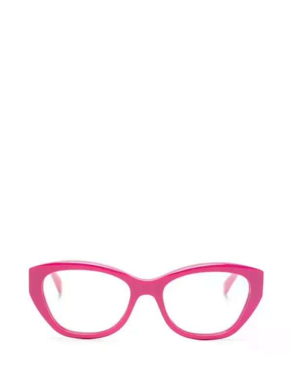 Balenciaga Geometric Frame Eyeglasses - Purple