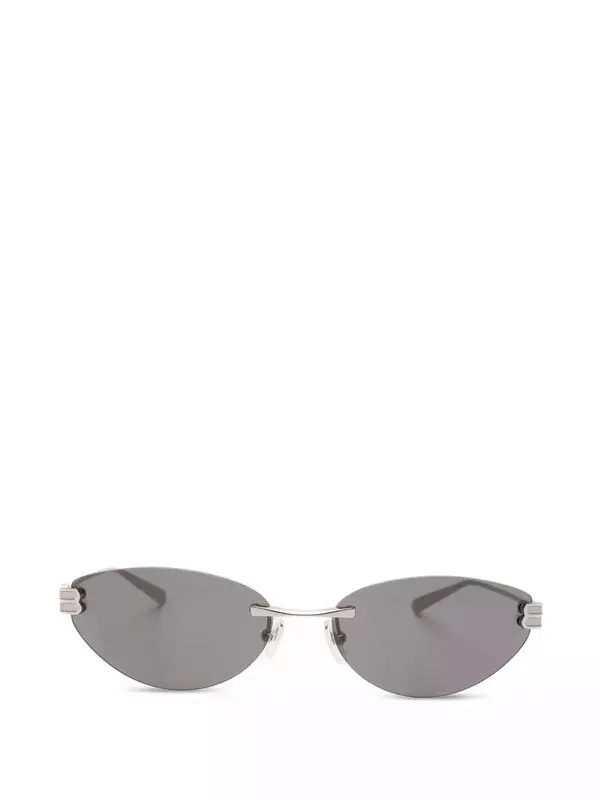Balenciaga Oval-frame Sunglasses - Silver
