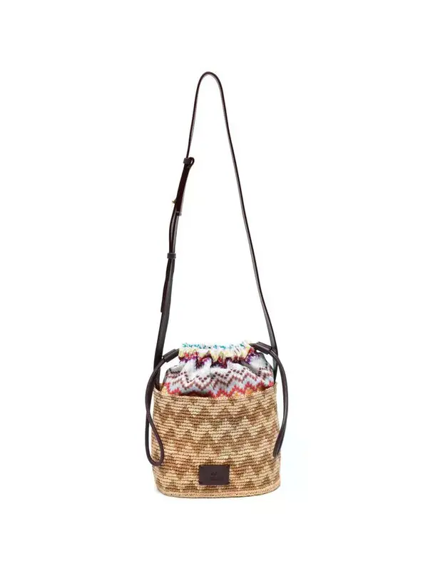 Missoni Small Zig-zag Bucket Bag - Neutrals