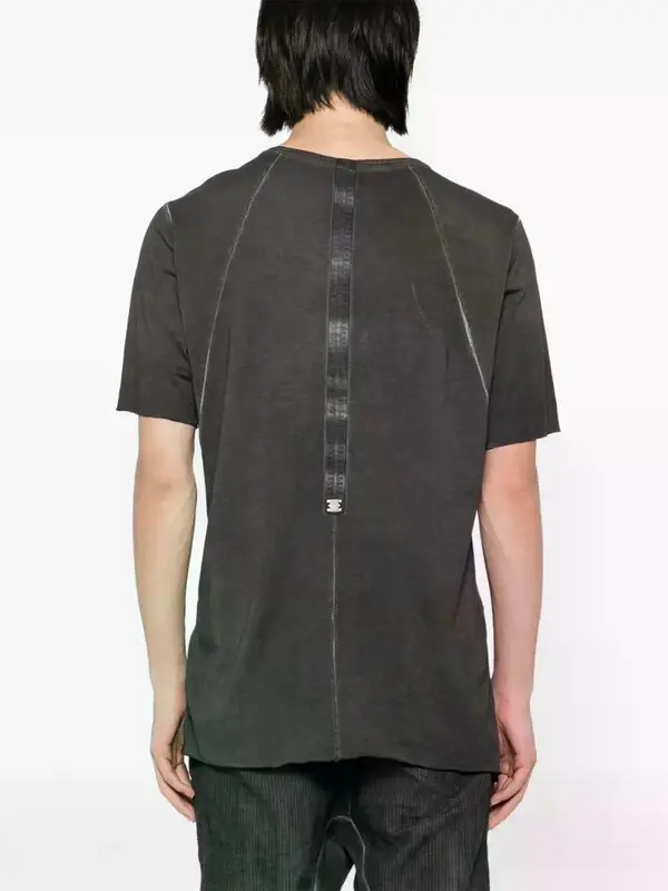 ISAAC SELLAM EXPERIENCE Back-stripe T-shirt - Grey