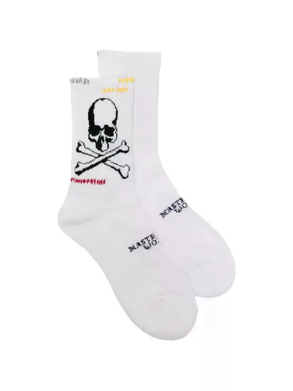 MASTERMIND WORLD Skull-motif Ankle Socks - White