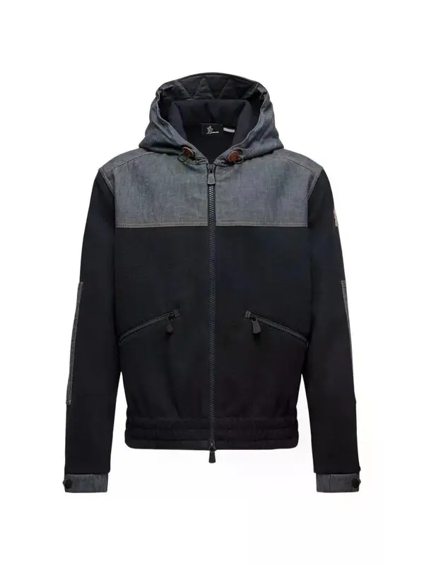 Moncler Hooded Zip Sweatshirt - Blue