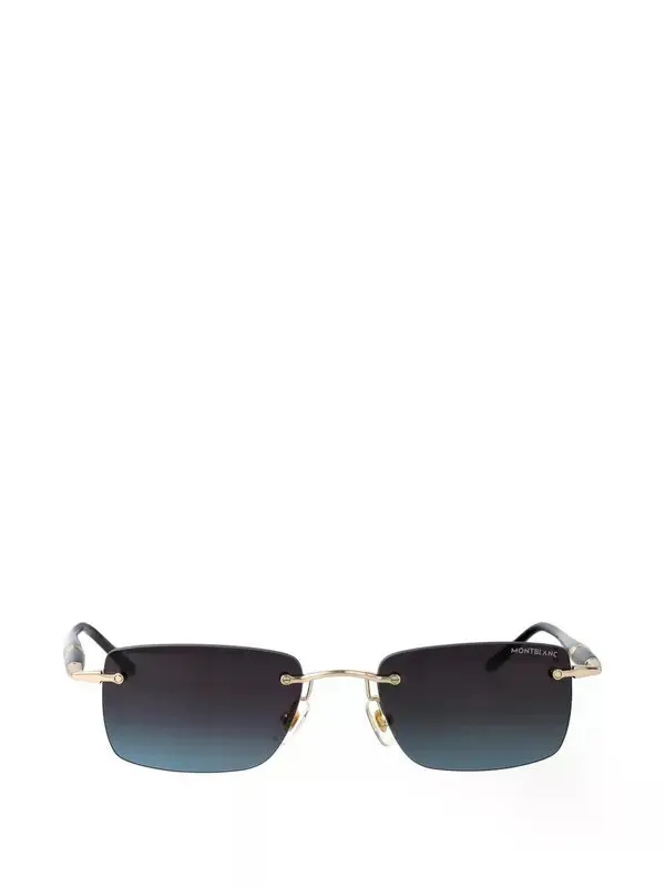 Montblanc Rectangle Sunglasses - Gold