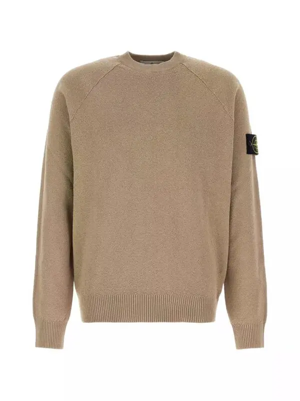 Stone Island Compass-badge Cotton Sweater - Neutrals