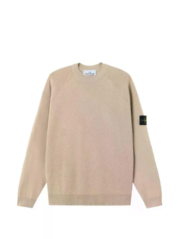 Stone Island Compass-badge Cotton Sweater - Neutrals
