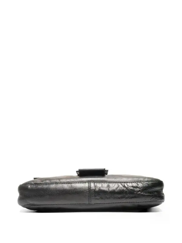 Fendi 2000s Baguette Leather Shoulder Bag - Black