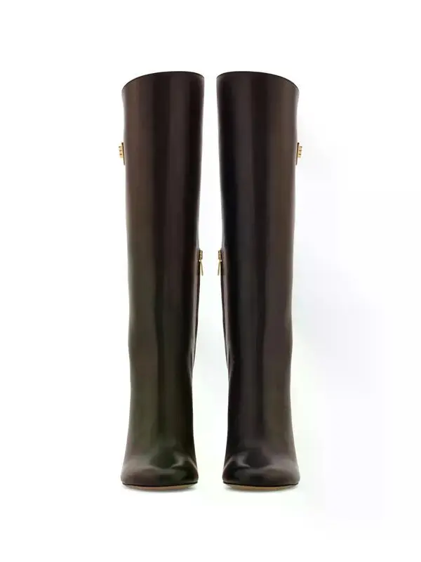 FERRAGAMO Hug Buckle Knee High Boots - Brown